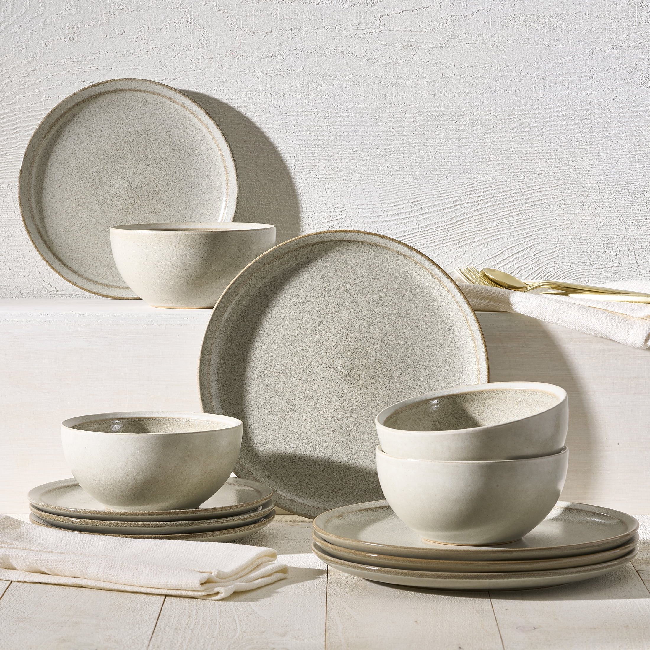 Brandclub - Better Homes and Gardens Banks Cream 12-Piece Stoneware ...