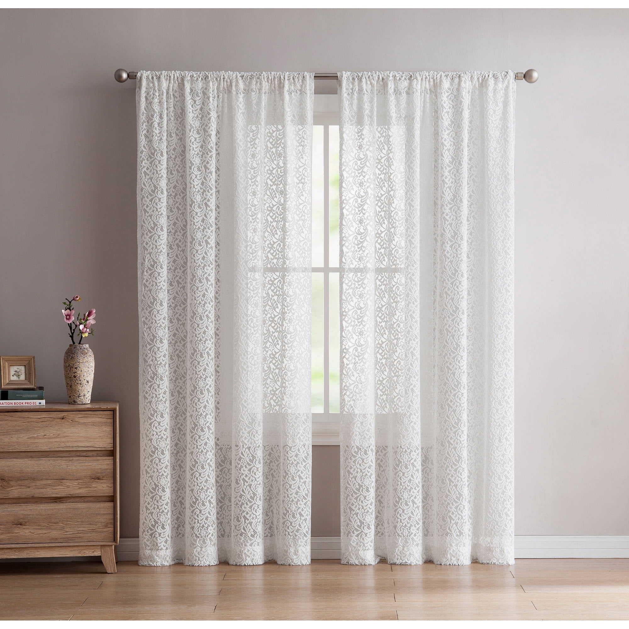 Better Homes and Gardens Enchanted Floral Window Curtain Panel ...