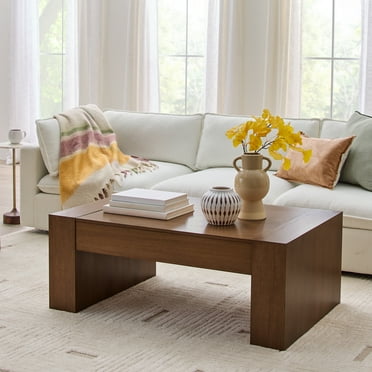 Better Homes & Gardens Miller Drum Coffee Table, Walnut - Walmart ...