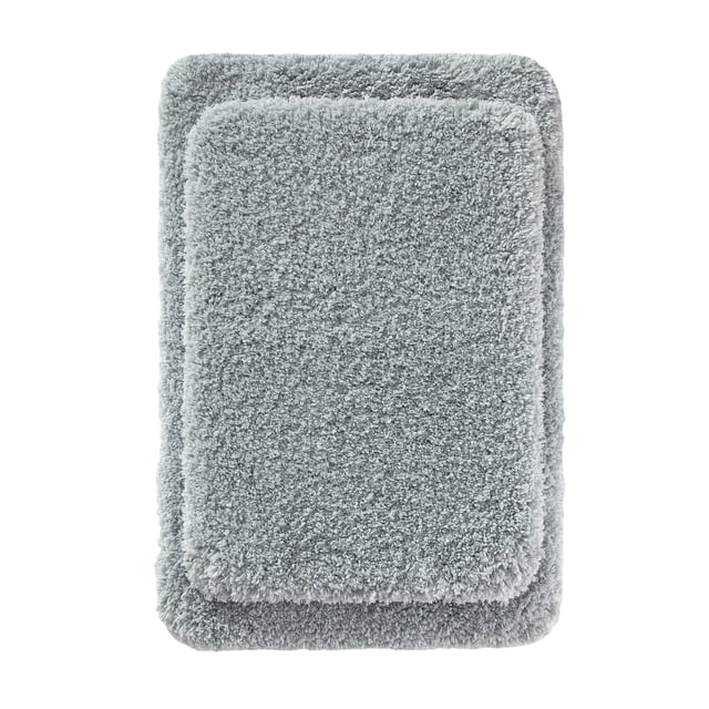 Better Homes and Gardens Grey Cloud 2pc Bath Rug Set, 17 x 20 & 20 x 30 ...