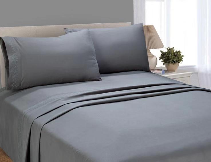 Better Homes and Gardens Luxury Microfiber Embroidered Sheet Set, Queen ...