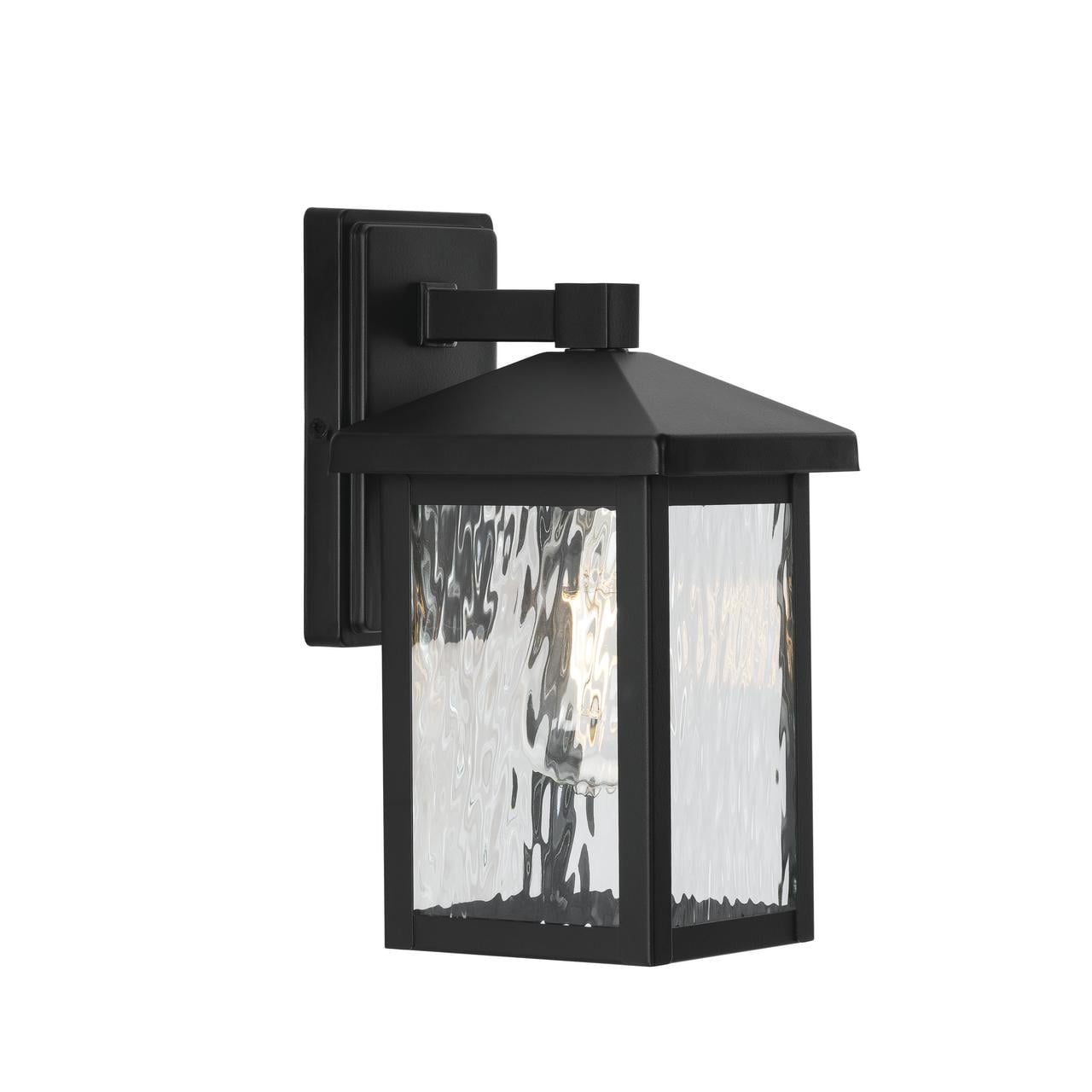Better Homes & Gardens Matte Black Traditional One-Light Outdoor Wall ...