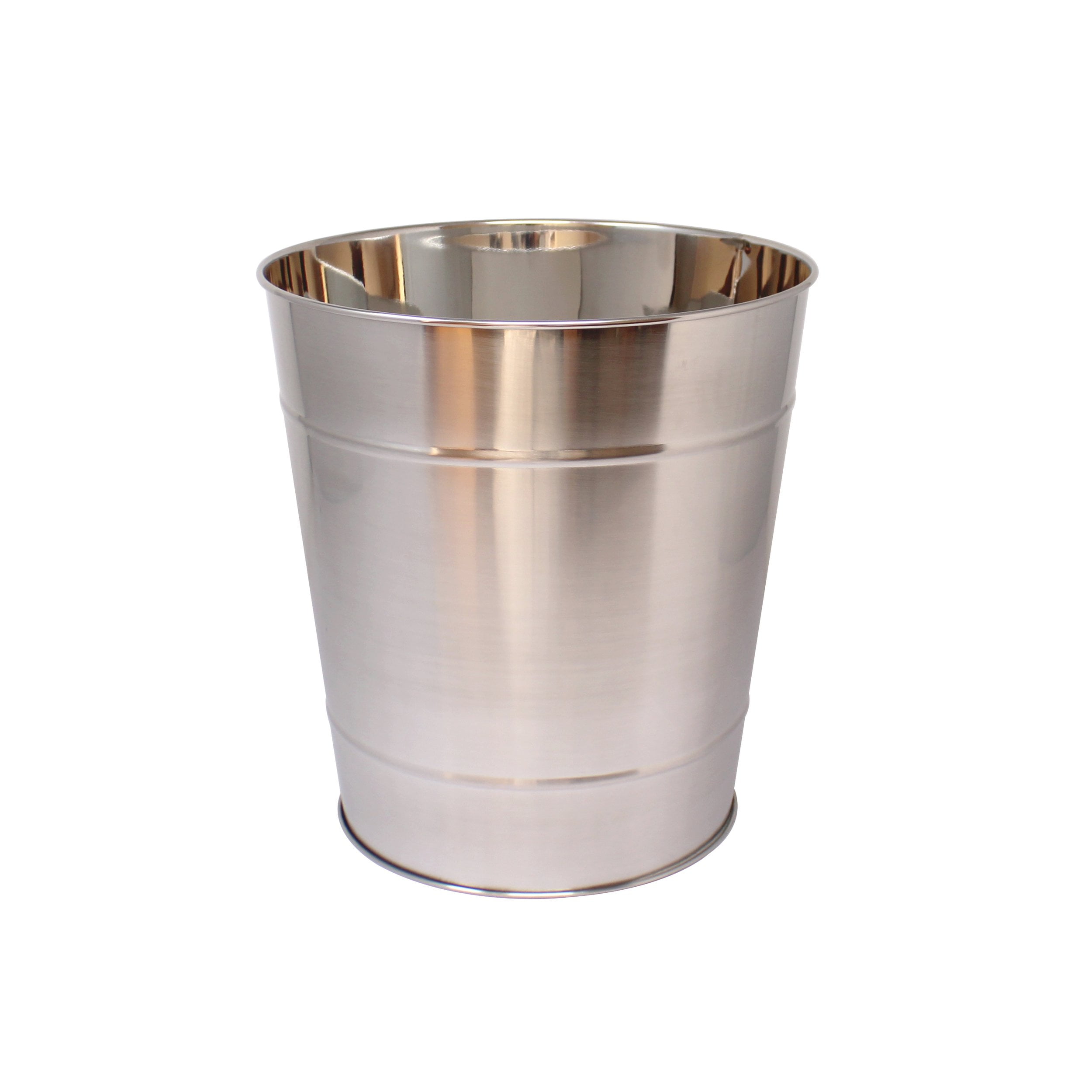 Better Homes & Gardens Stainless Steel Waste Basket, Modern Bathroom ...
