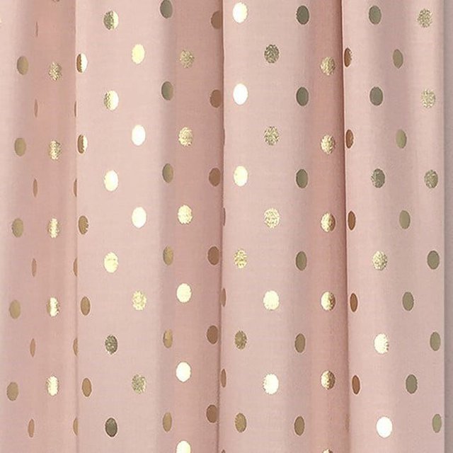 Better Homes and Gardens Metallic Polka Dots Single Window Panel ...
