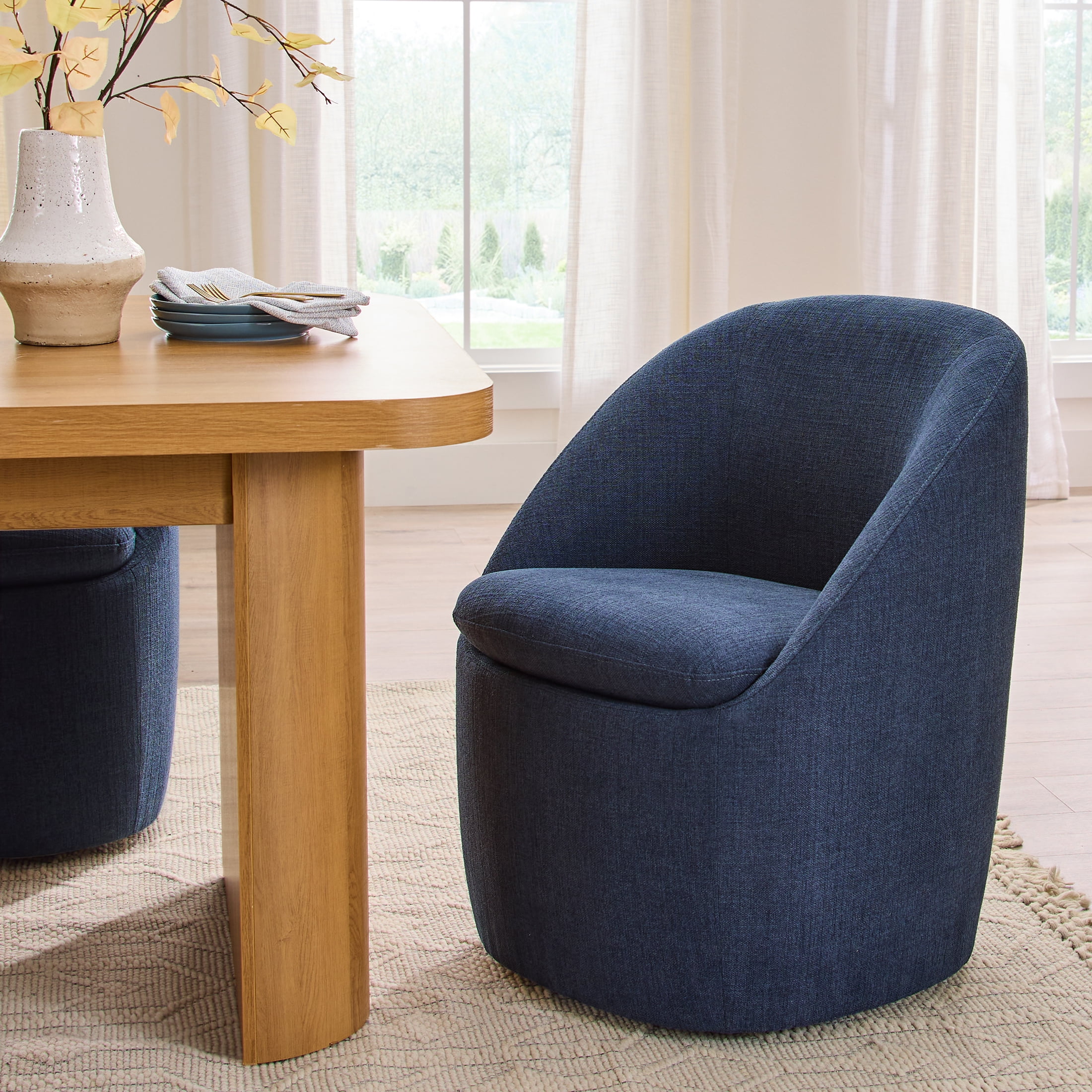 Better Homes & Gardens Mira Everywhere Dining Chairs, Blue - Walmart.com
