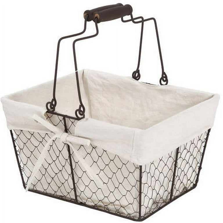 Small Chicken Wire Basket Mainstays Brown Chicken Wire Storage Basket