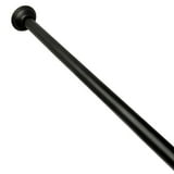 Better Homes & Gardens Traditional Black Shower Rod with Decorative ...