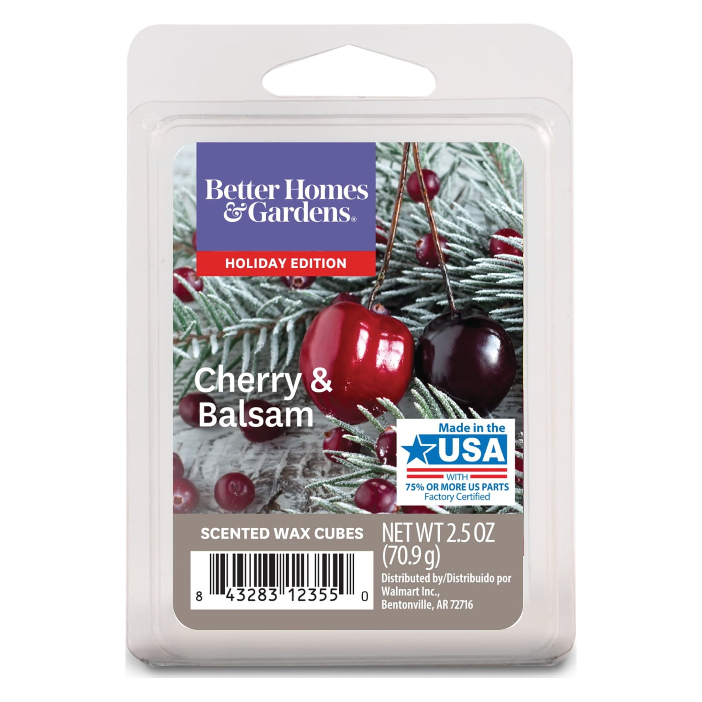 Better Homes&gardens Bhg Black Cherry Balsam Fragrance Cubes - Walmart.com