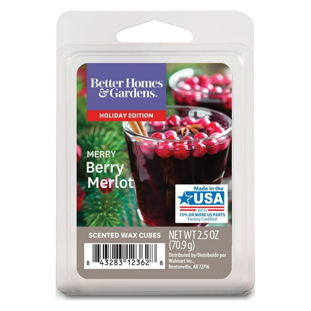 Better Homes&gardens Bhg Merry Berry Merlot Fragrance Cubes - Walmart ...