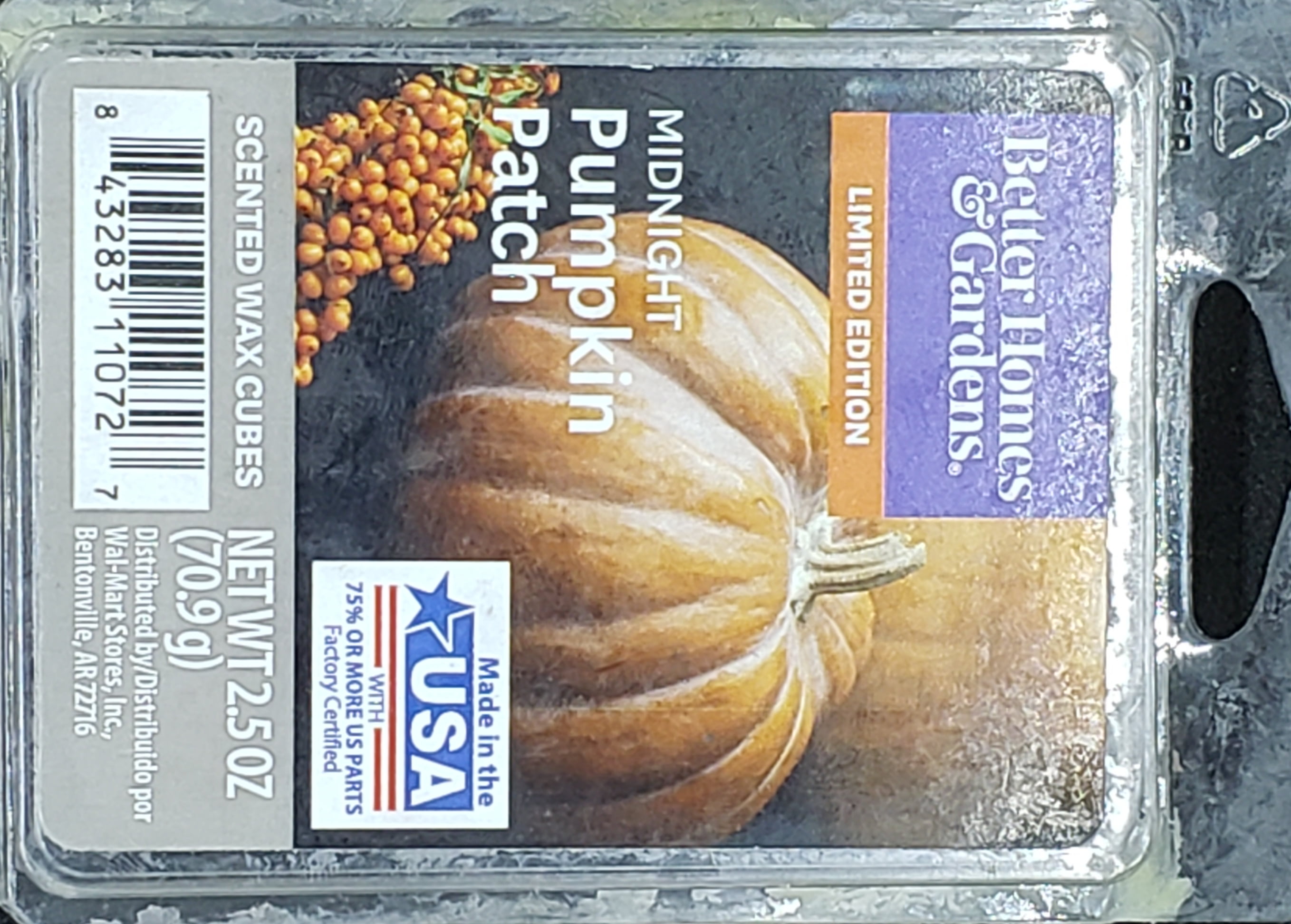 Better Homes&gardens Bhg Midnight Pumpkin Patch Fragrance Cub - Walmart.com