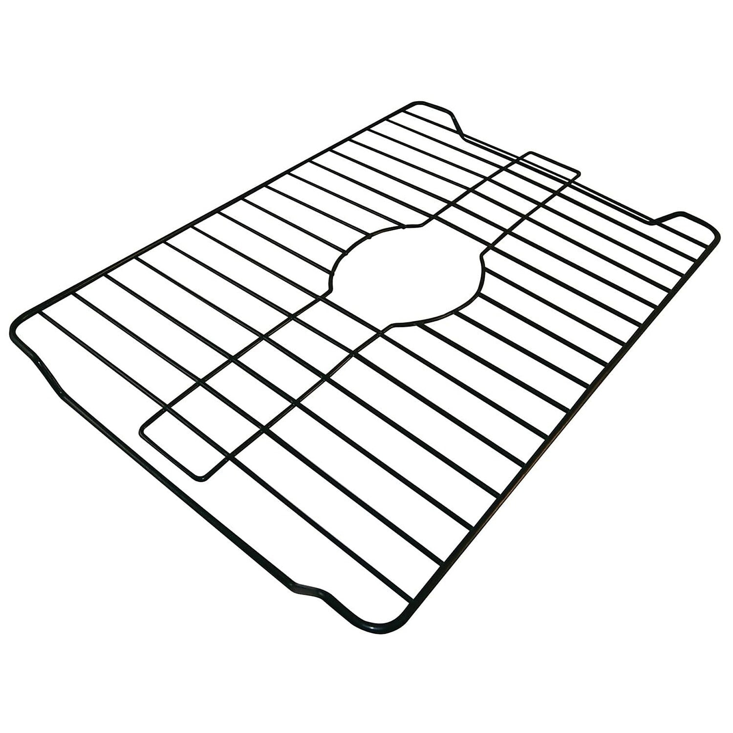 Better Houseware Large Black Coated-Steel Sink Protector, Kitchen Drain ...