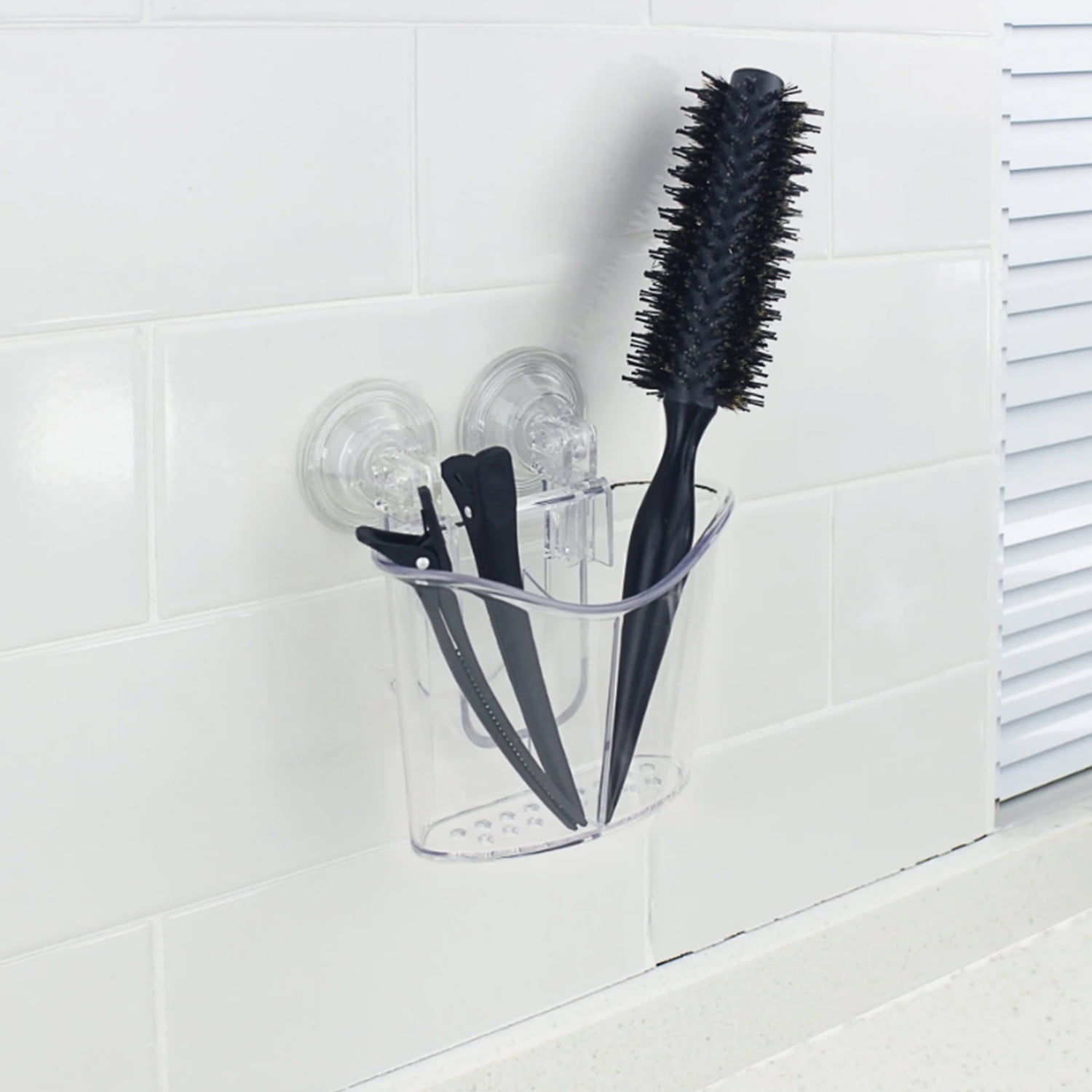Better Houseware Heavy-Duty Suction Cup Cutlery Holder, Clear, 1422 ...