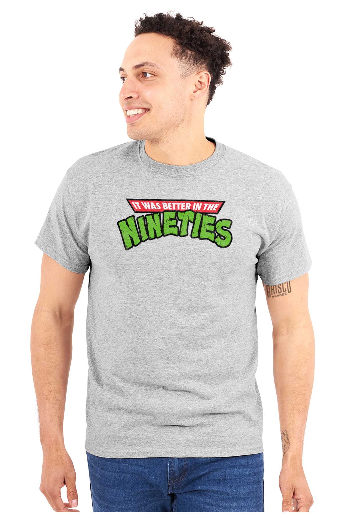 Better In The Nineties 90s Throwback Men's Graphic T Shirt Tees Brisco ...