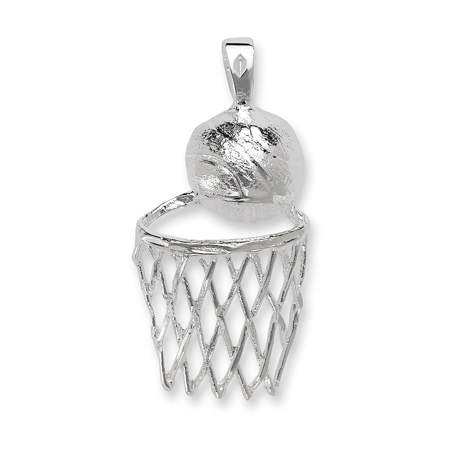 Better Jewelry .925 Sterling Silver Basketball Hoop Pendant - Walmart.com
