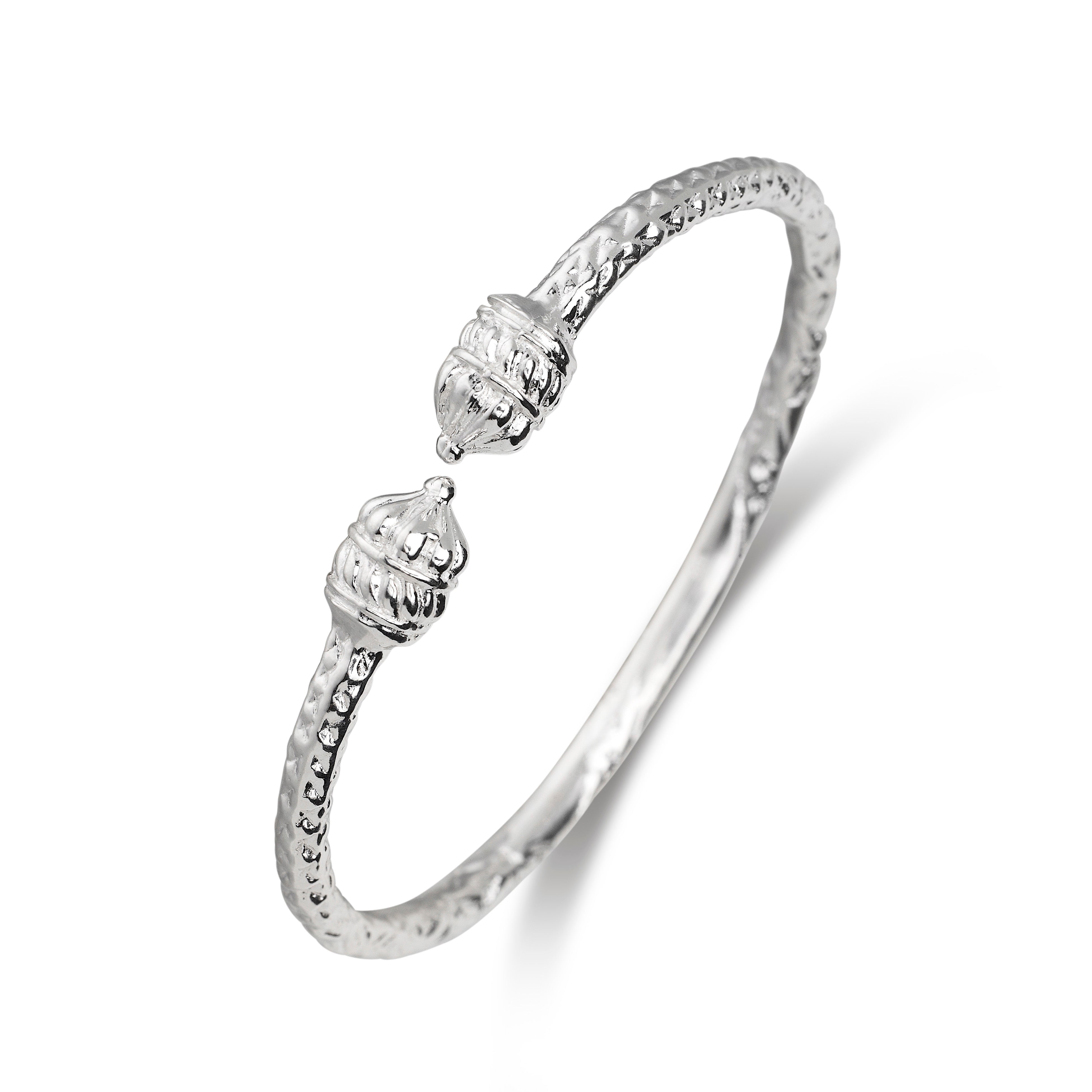 Better Jewelry .925 Sterling Silver Royal Dome Taj Mahal Bangle, 1 piece - Walmart.com