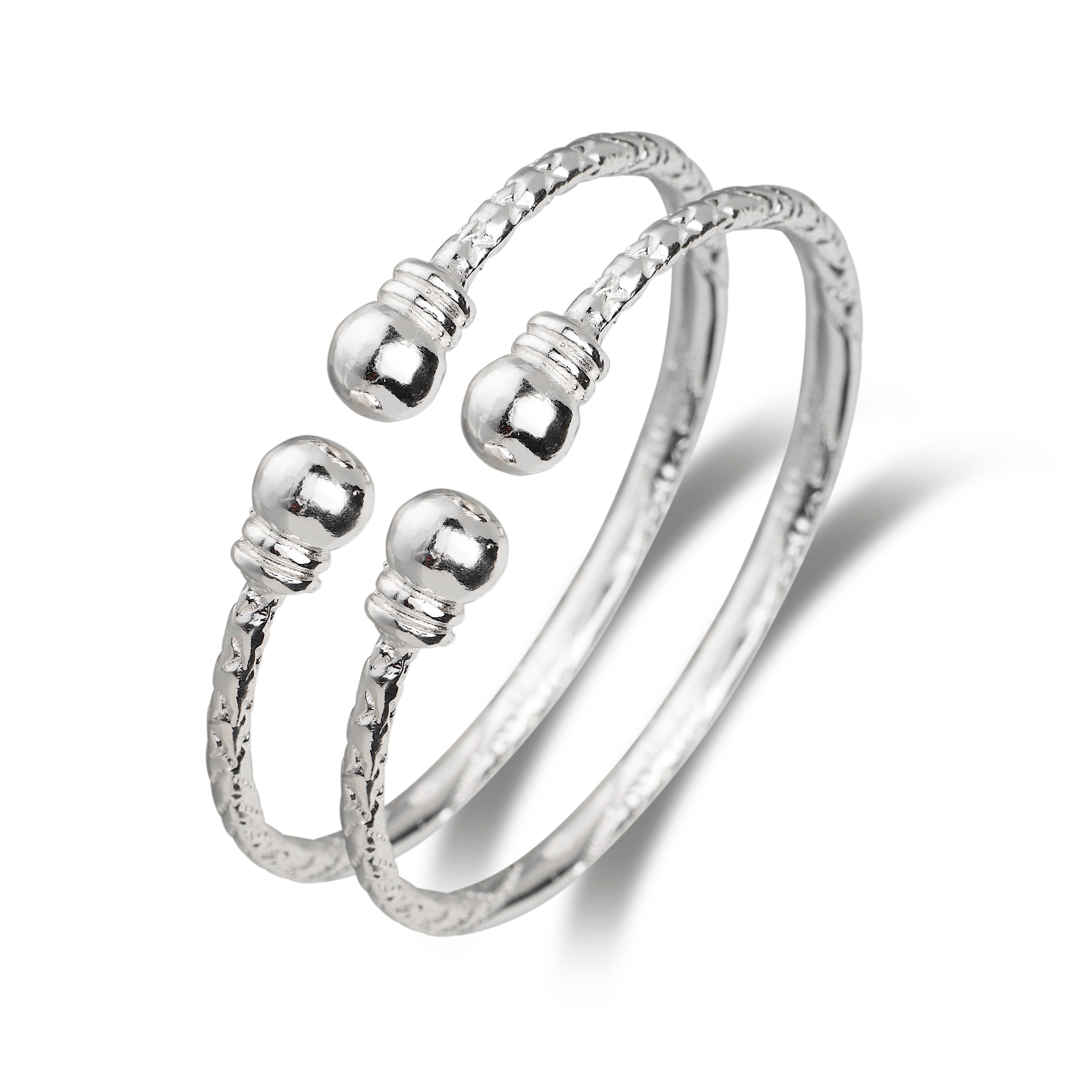 Better Jewelry Ball w. Double Halo Ends .925 Sterling Silver West ...
