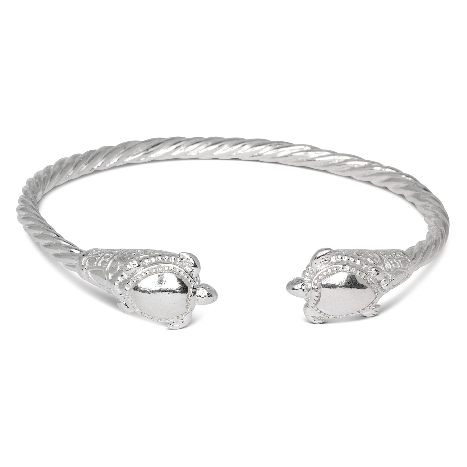 Better Jewelry Coiled Rope West Indian Bangles w. Turtle Ends .925 ...