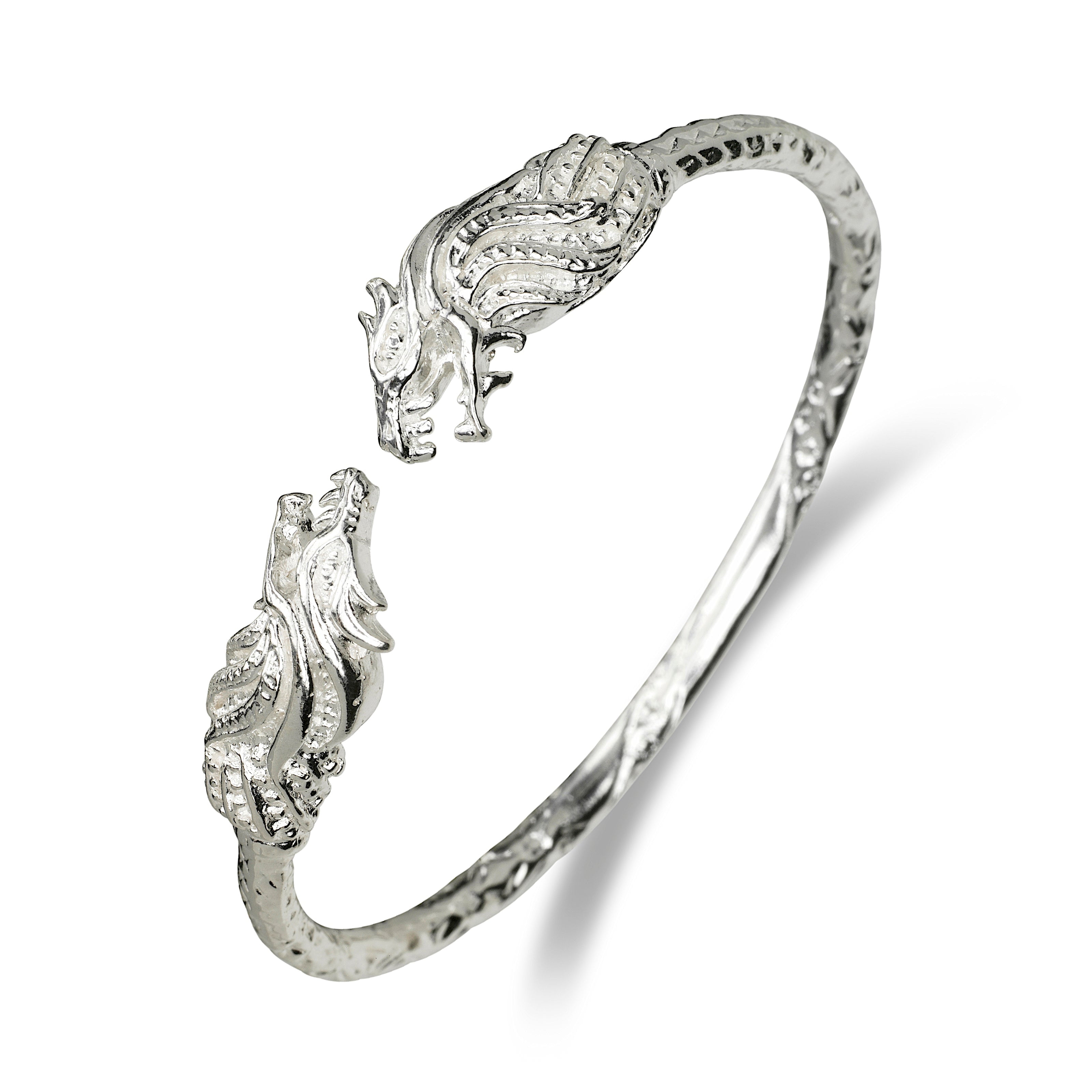 Better Jewelry Solid .925 Sterling Silver West Indian Bangle with ...