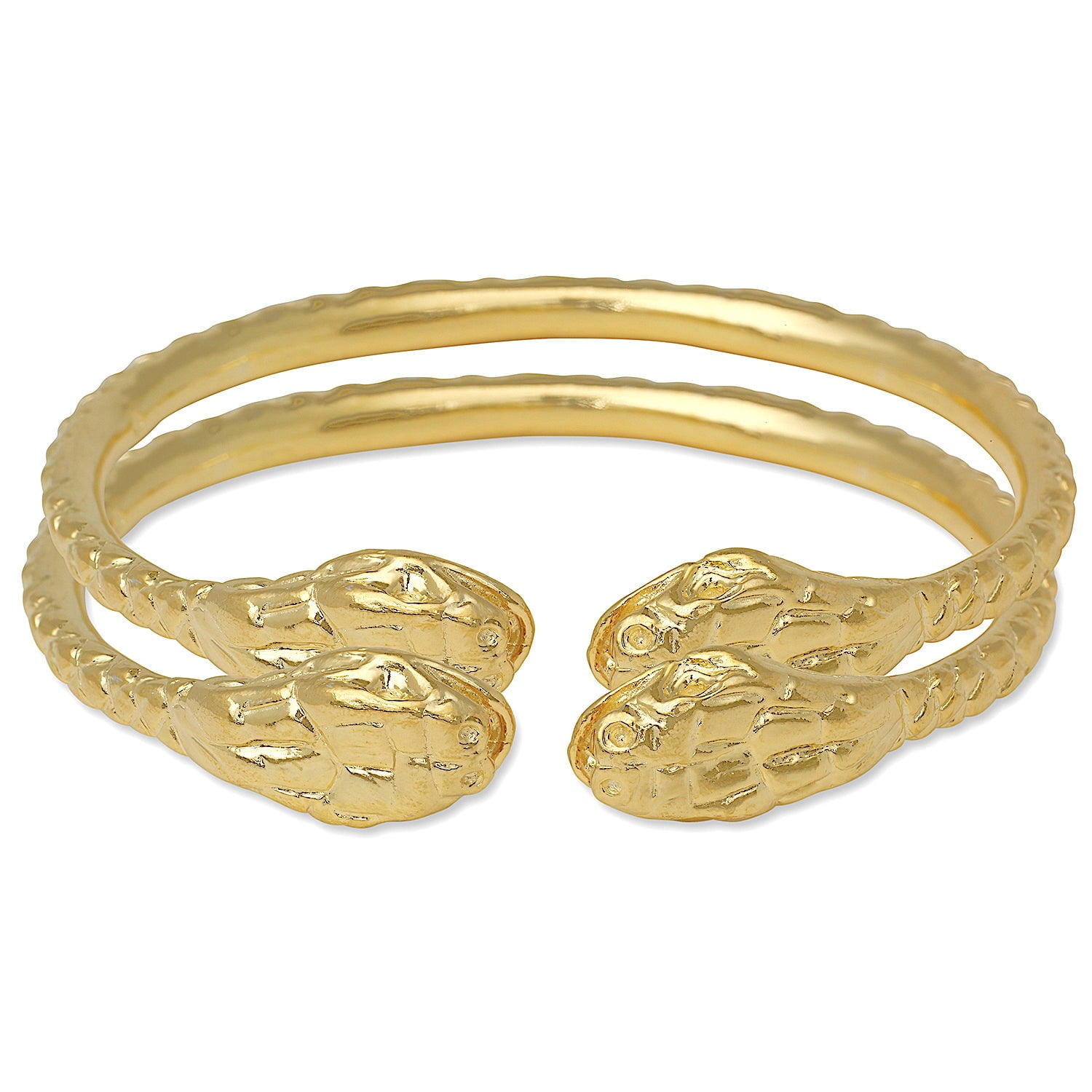 Better Jewelry Thick Snake Ends 14K Gold Plated .925 Sterling Silver ...