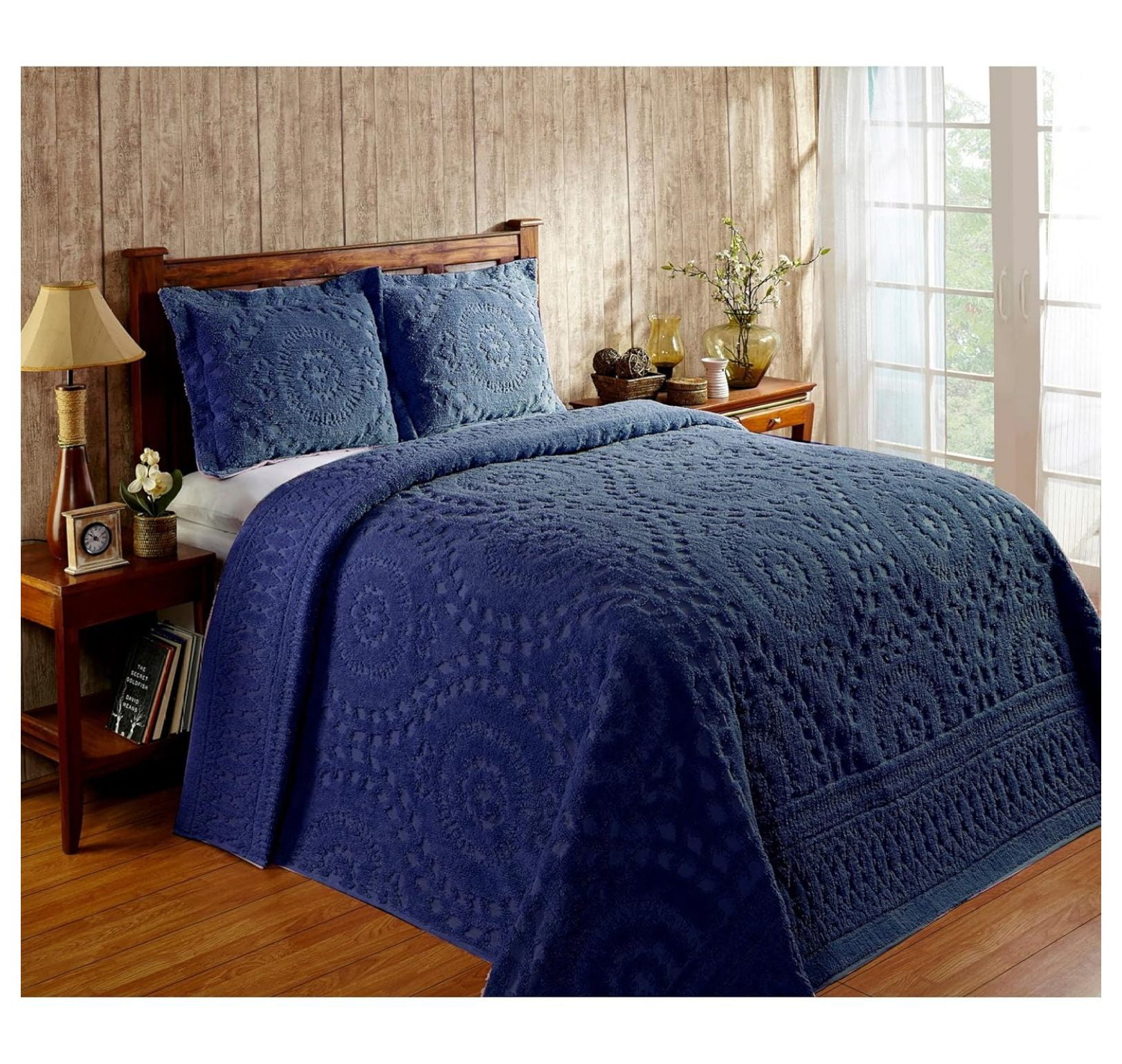 Better King Size Bedspread 100% Cotton Chenille Coverlet Bedspreads, Soft Lightweight All Season ...