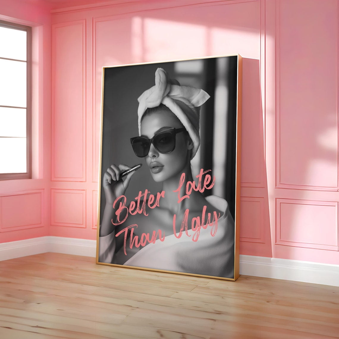 Better Late Than Maximalist Girly Poster Unframed Paper Print - Walmart.com