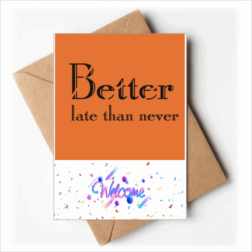 Better Late Than Never Art Deco Fashion Welcome Back Greeting Cards ...