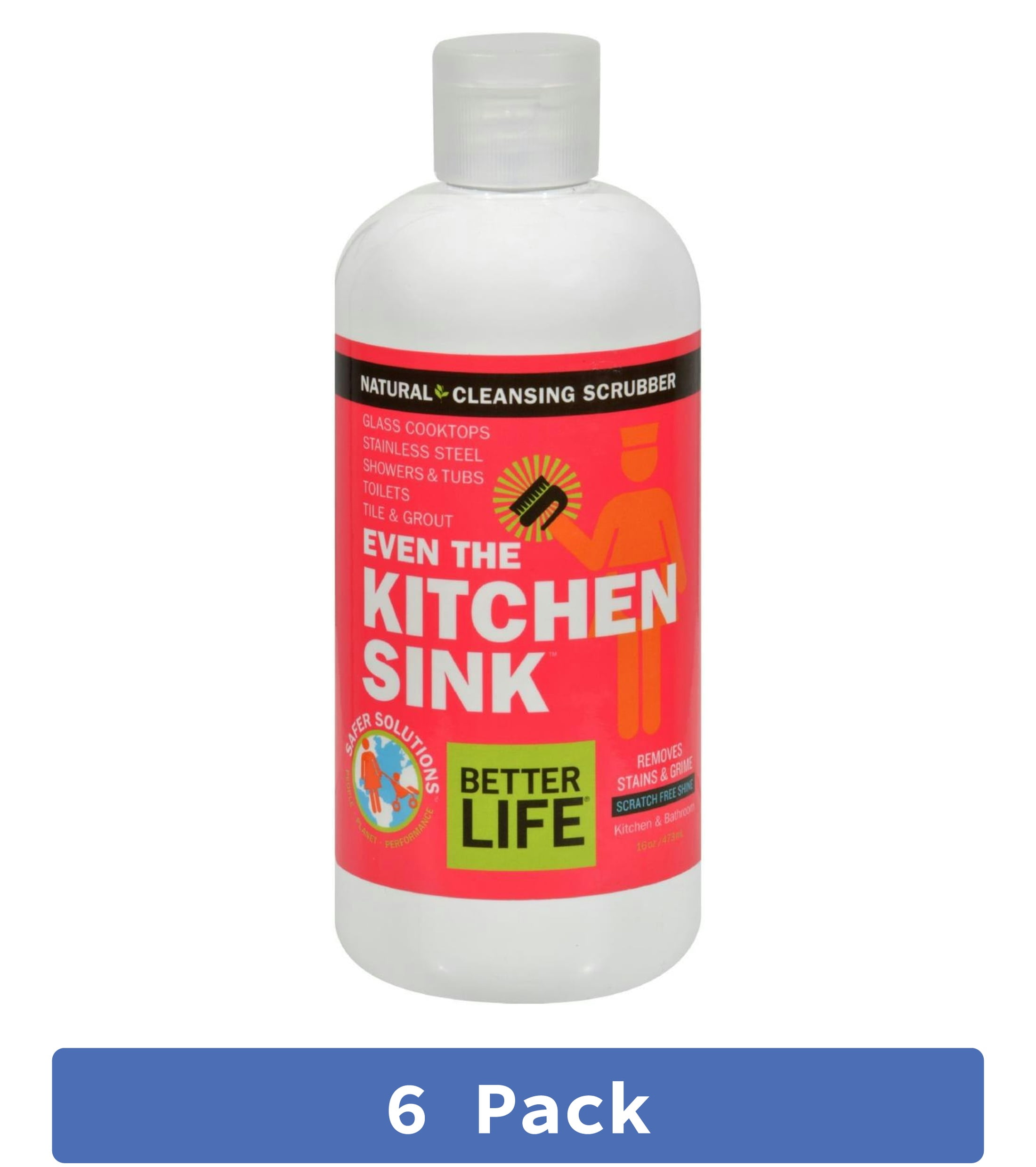 Better Life Cleaner Scrubber Kit & Bath 16 oz (Pack Of 6) - Walmart.com