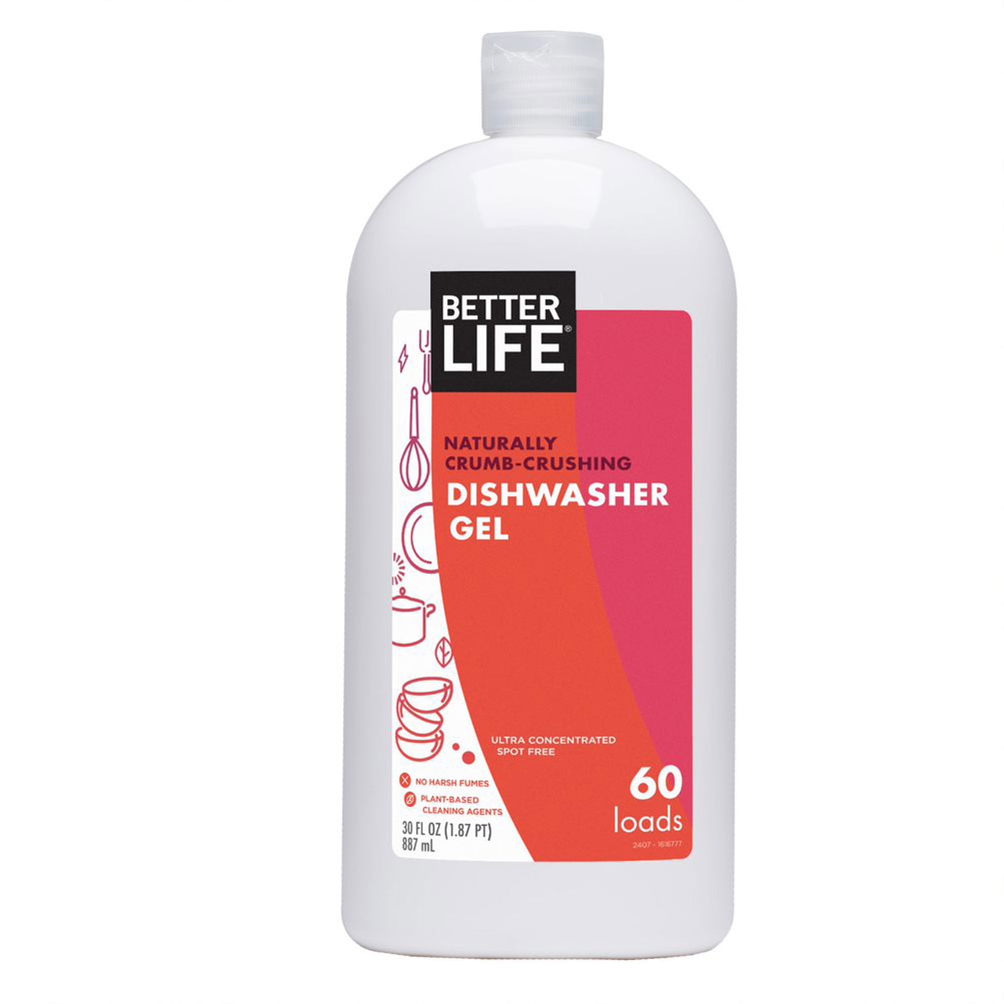 Better Life Natural Dishwasher Detergent Gel, Washing Dish, 30 Oz ...