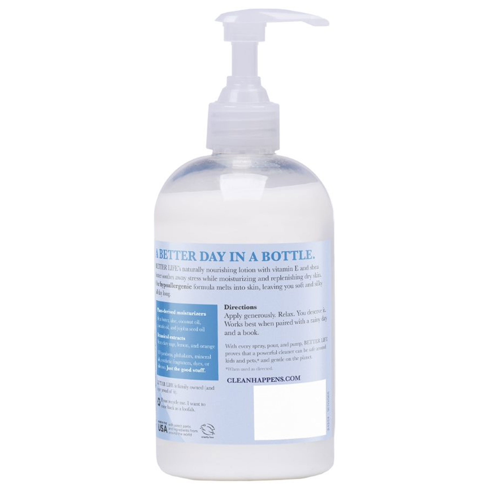 Better Life Work It Own It Natural Lotion, Clary Sage + Citrus, 12 Oz ...