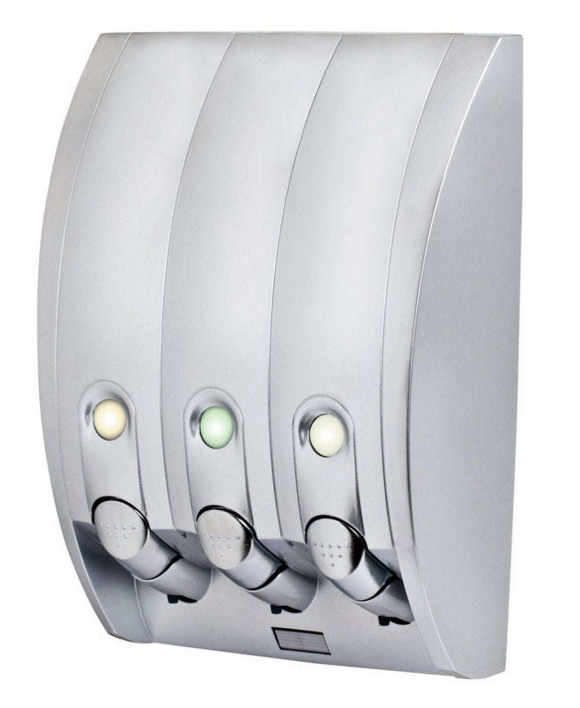 Better Living 81334 Curve Dispenser, Silver Gloss, 3 Chamber - Walmart.com