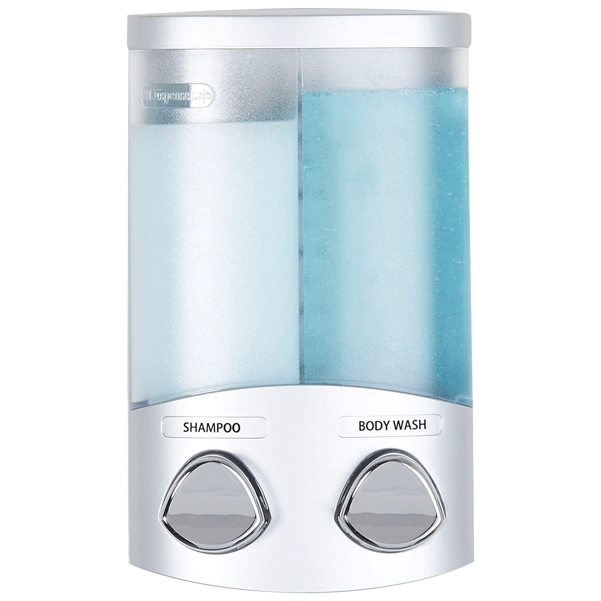 Better Living Products 76234-1 DUO 2-Chamber Dispenser, Satin Silver ...
