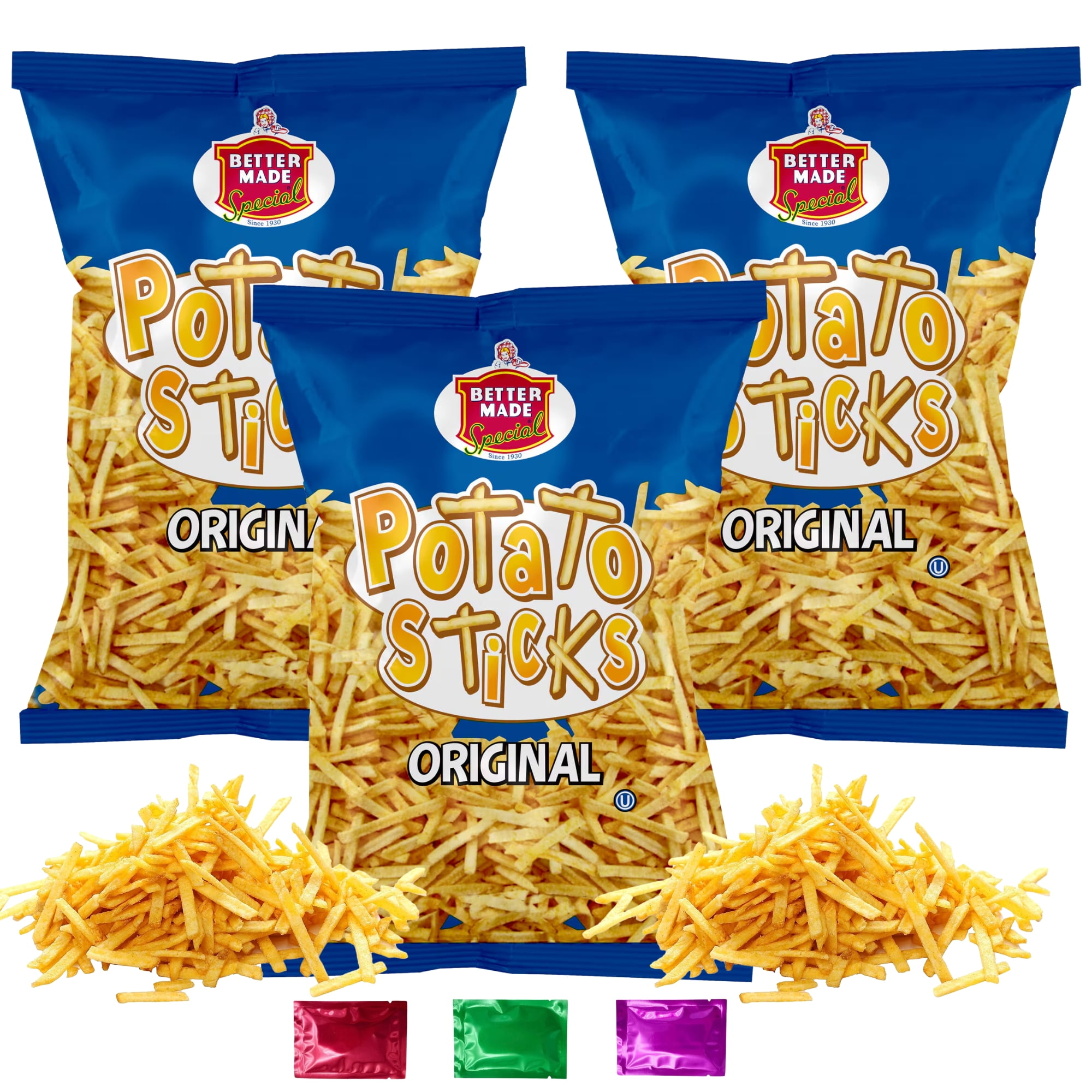 Better Made Original Potato Sticks Snacks, Shoestring Potato Sticks ...