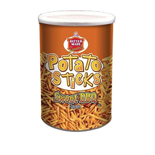 Better Made Sweet BBQ Potato Sticks, 5 oz Canisters (2 Pack) – Crunchy ...