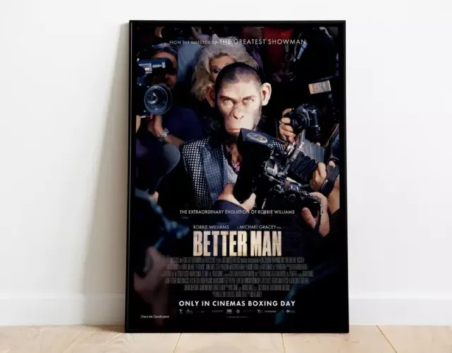 Better Man, Robbie Williams, 2024 - High Quality Movie Poster NO FRAMED ...
