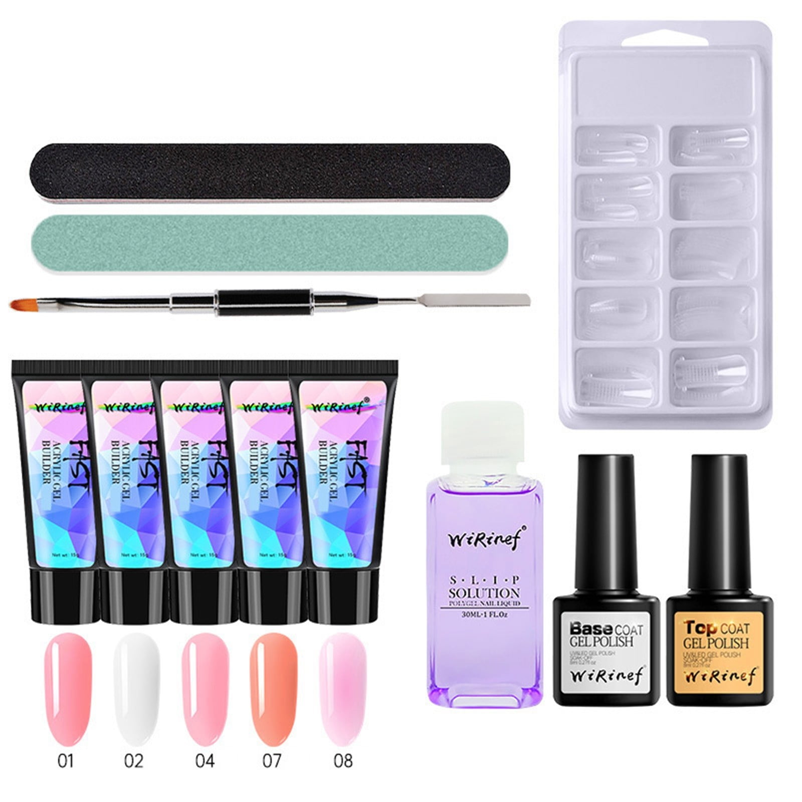 Better Nails Nail Gel Nail Piece Nail 15ml Multicolor Extension Gel Set ...