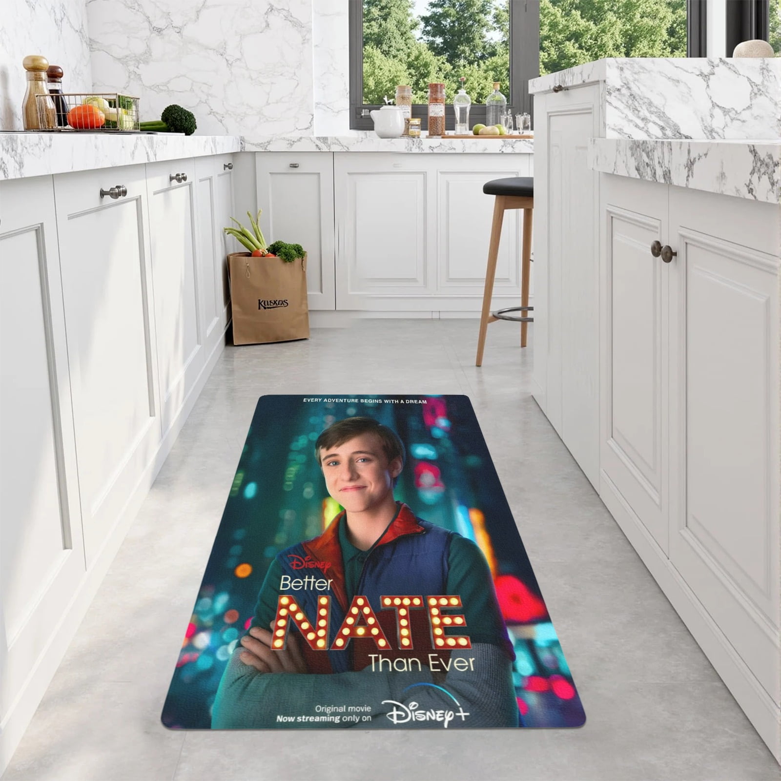 Better Nate Than Ever Kitchen Mat 48"x17" - Walmart.com