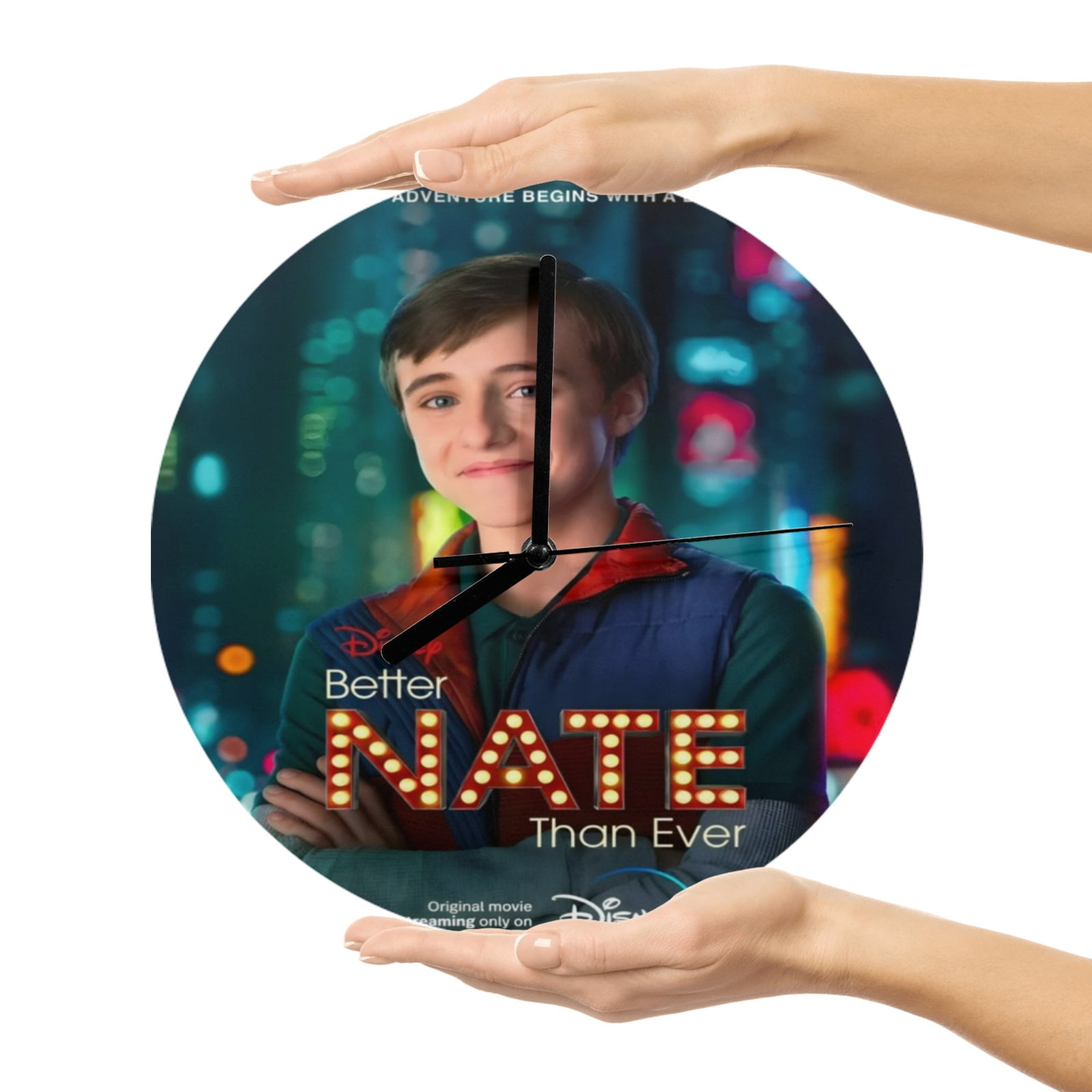 Better Nate Than Ever MDF Wall Clock（11.6"） - Walmart.com
