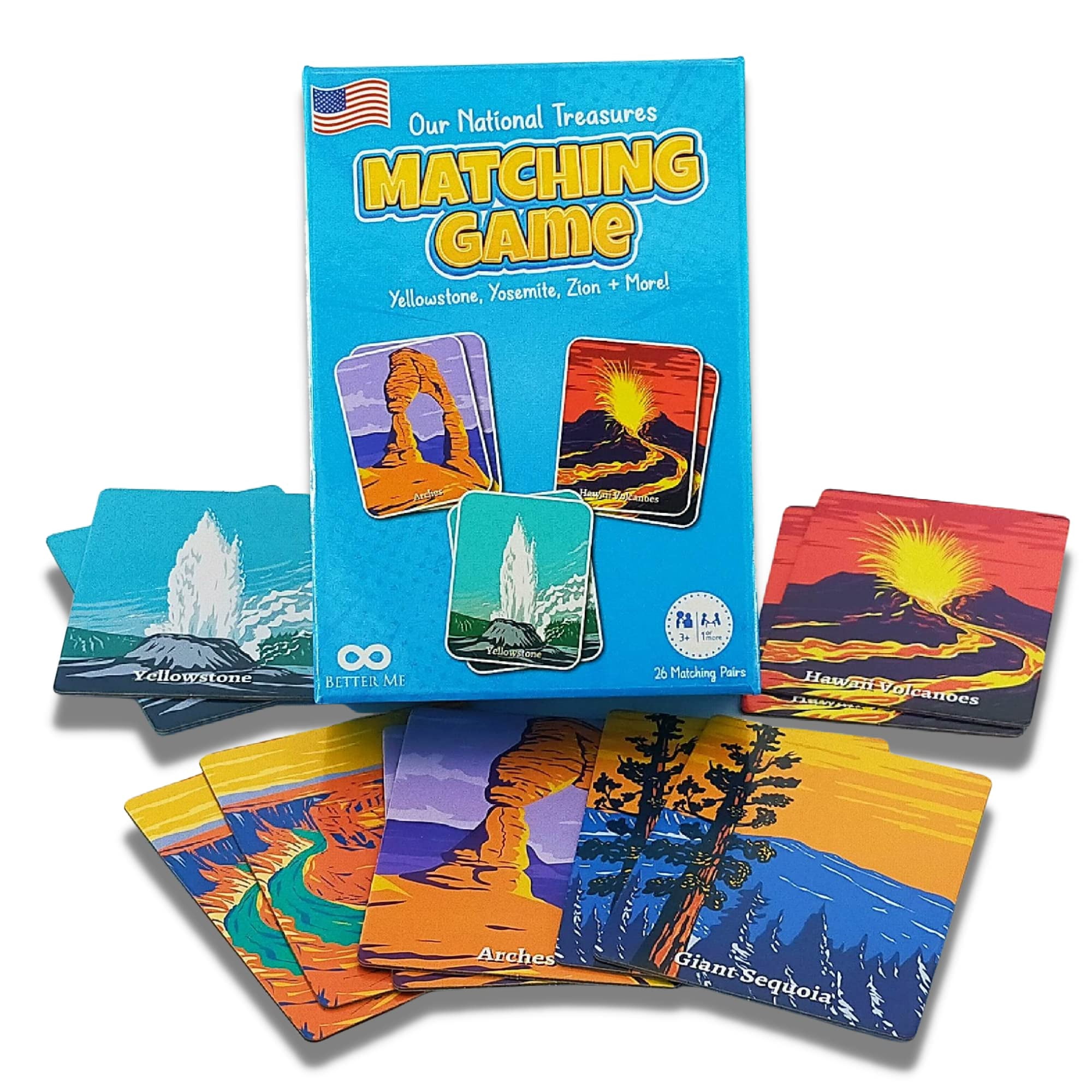 Better Me Our National MMF7 Treasures Matching Game for Ages 3 & Up A ...