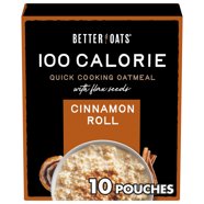 Better Oats 100 Calorie Maple Brown Sugar Oatmeal with Flax Seeds, 10 ...