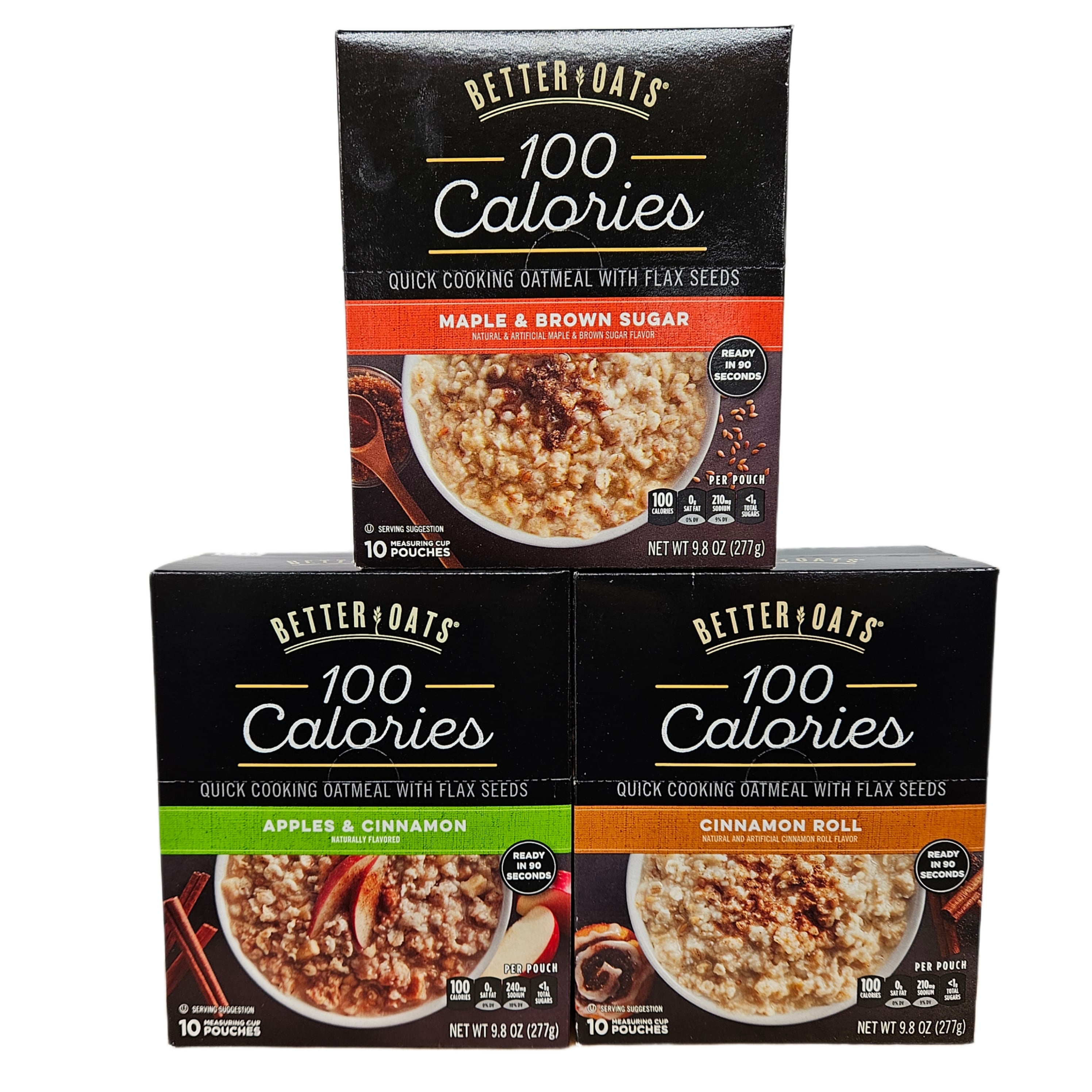 Better Oats 100 Calorie Sample Pack with Apples & Cinnamon, Cinnamon ...