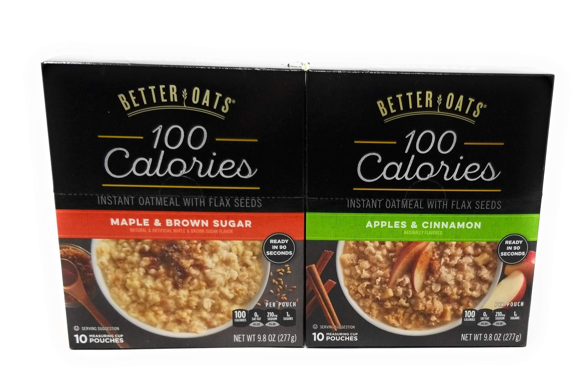Better Oats Bundle: (1) RRF12 Apples & Cinnamon 9.8oz, (1) Maple and ...