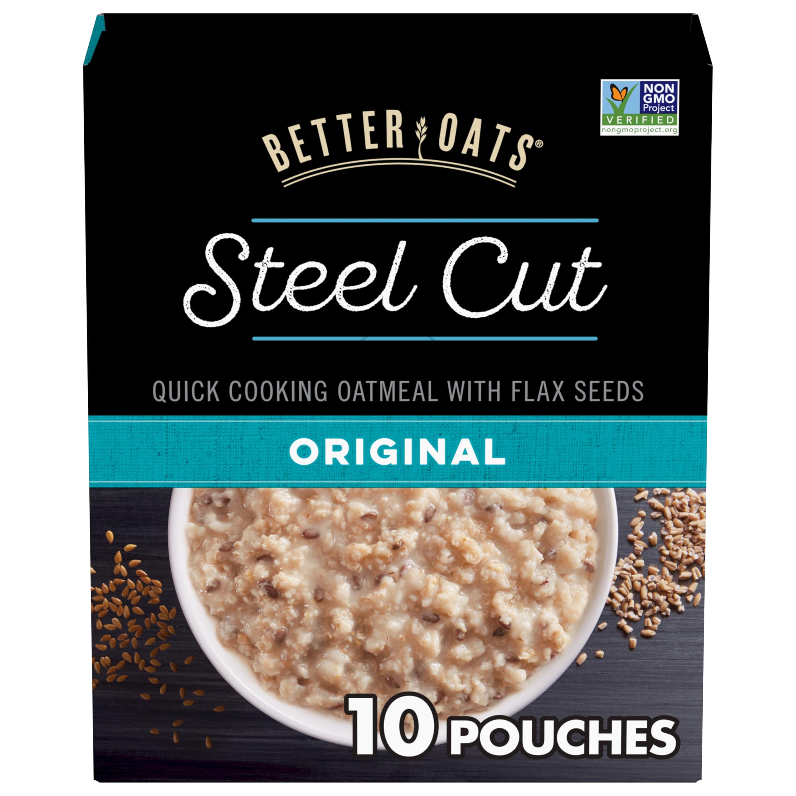 Better Oats Original Steel Cut Oatmeal Packets, Original Oatmeal ...