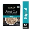 Better Oats Original Steel Cut Oatmeal Packets with Flax Seed, 10 ...