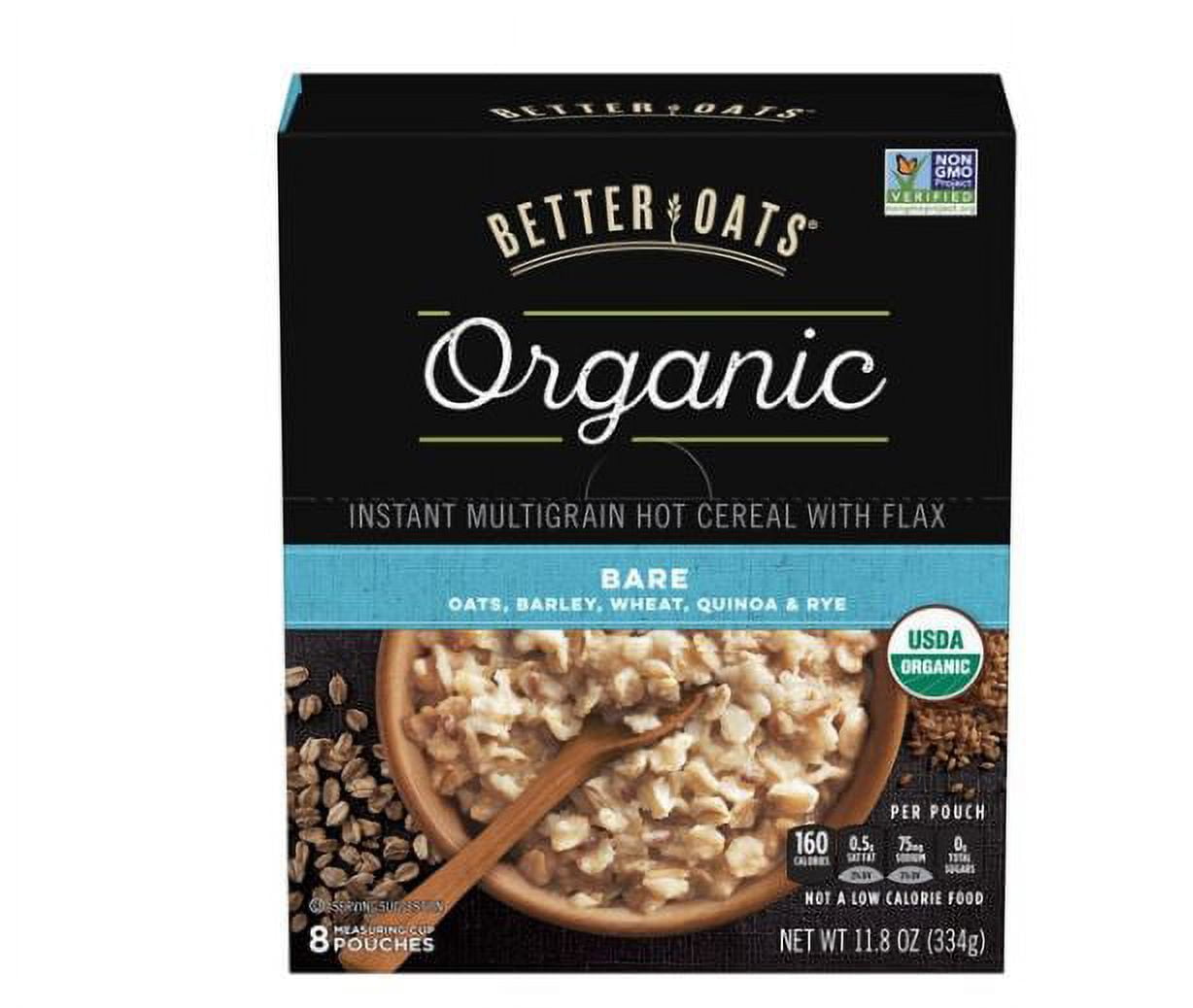 Better Oats Raw Pure & Simple Organic Bare, Instant Multigrain Hot ...