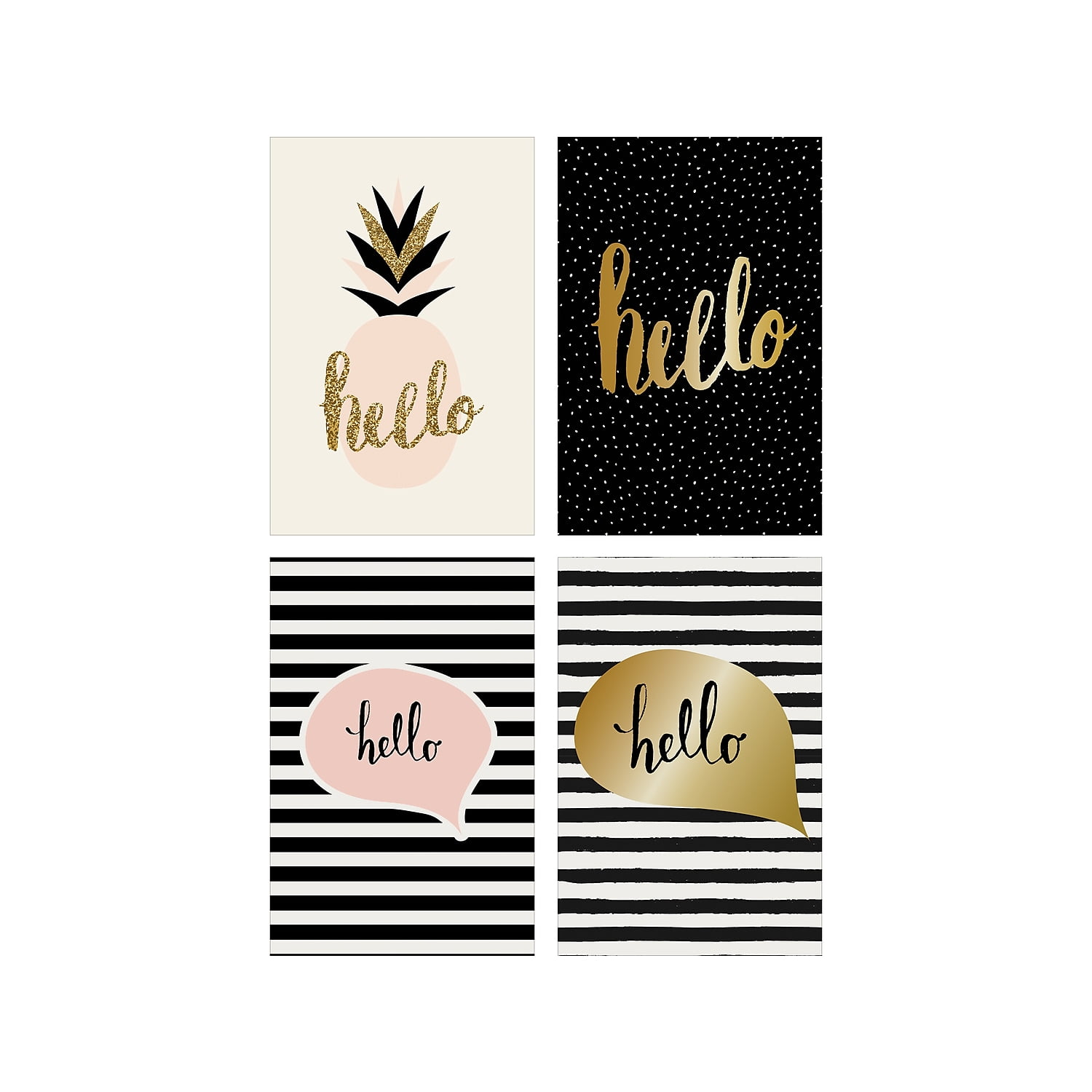 Better Office Hello Cards with Envelopes 6" x 4" Assorted Colors 100 ...
