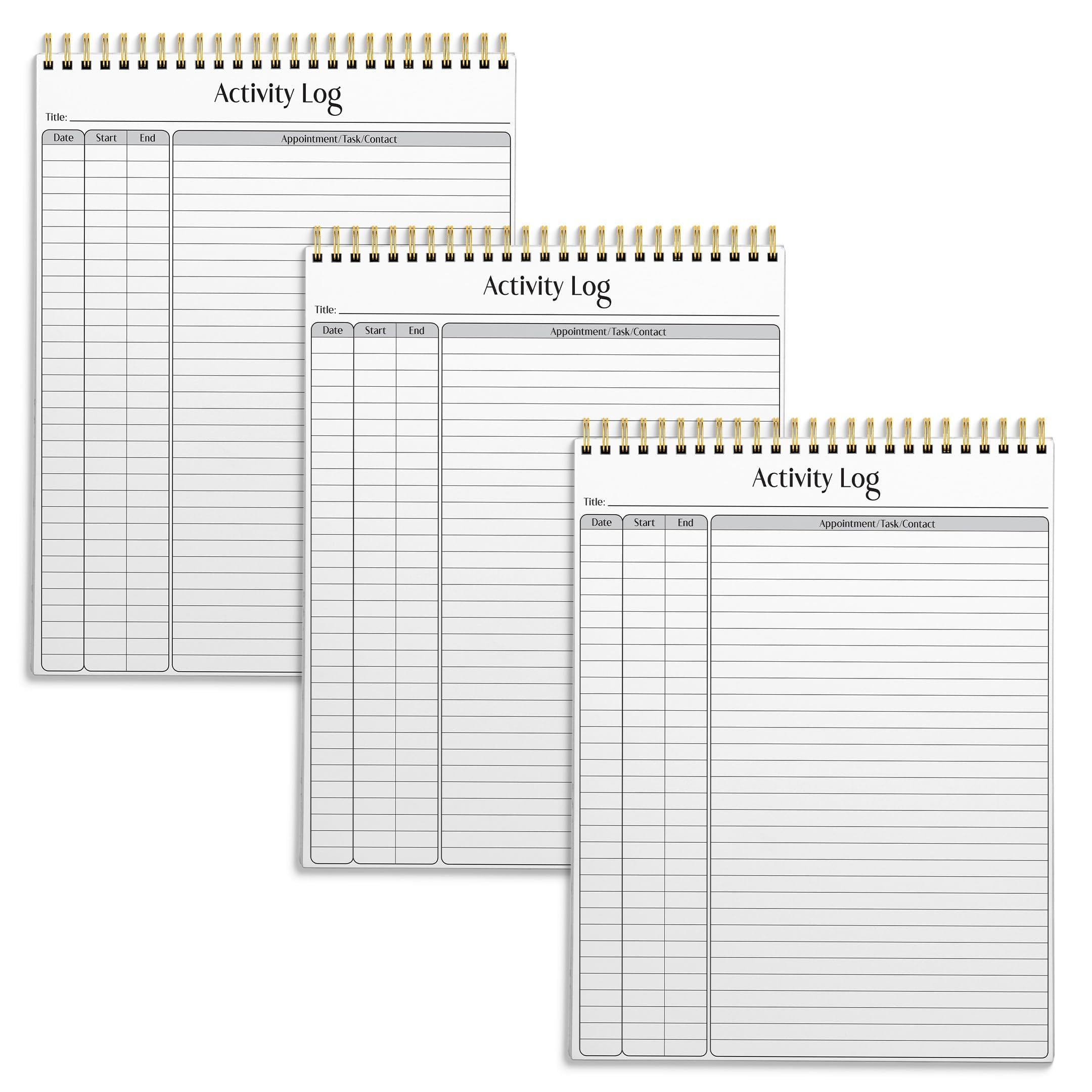 Better Office Products Activity Log Notepad, 8.5" x 11", Planning Note ...