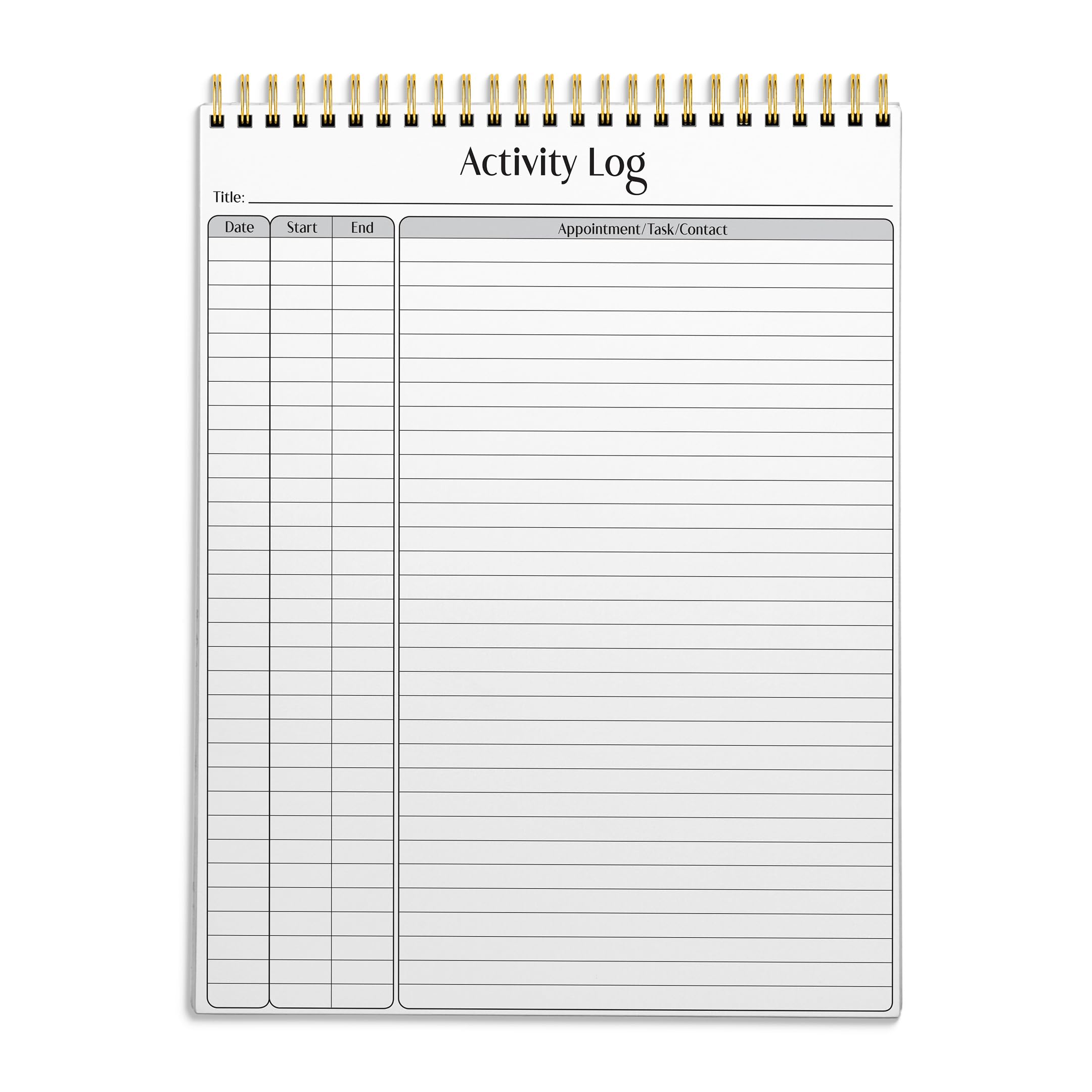 Better Office Products Activity Log Notepad, 8.5" x 11", Planning Note ...