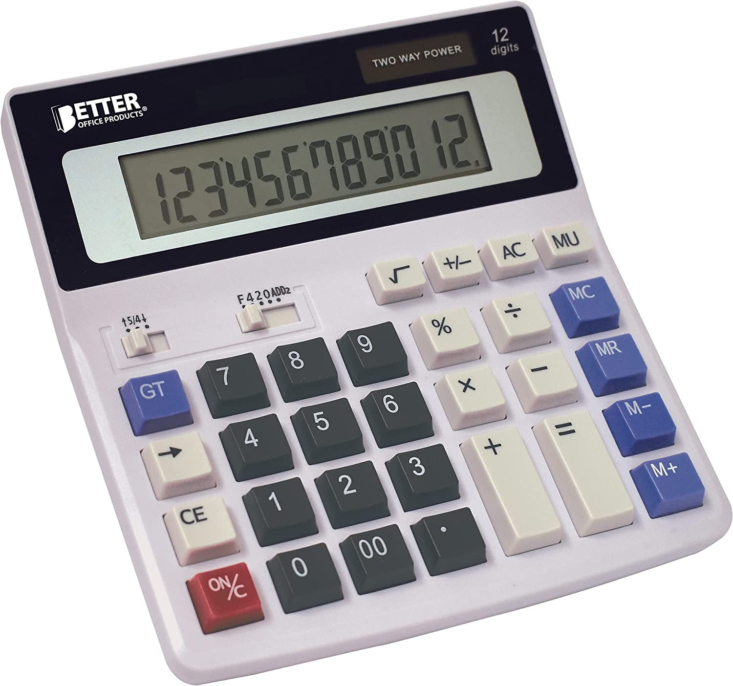 Better Office Products Extra Large Electronic Desktop Calculator, 12 ...