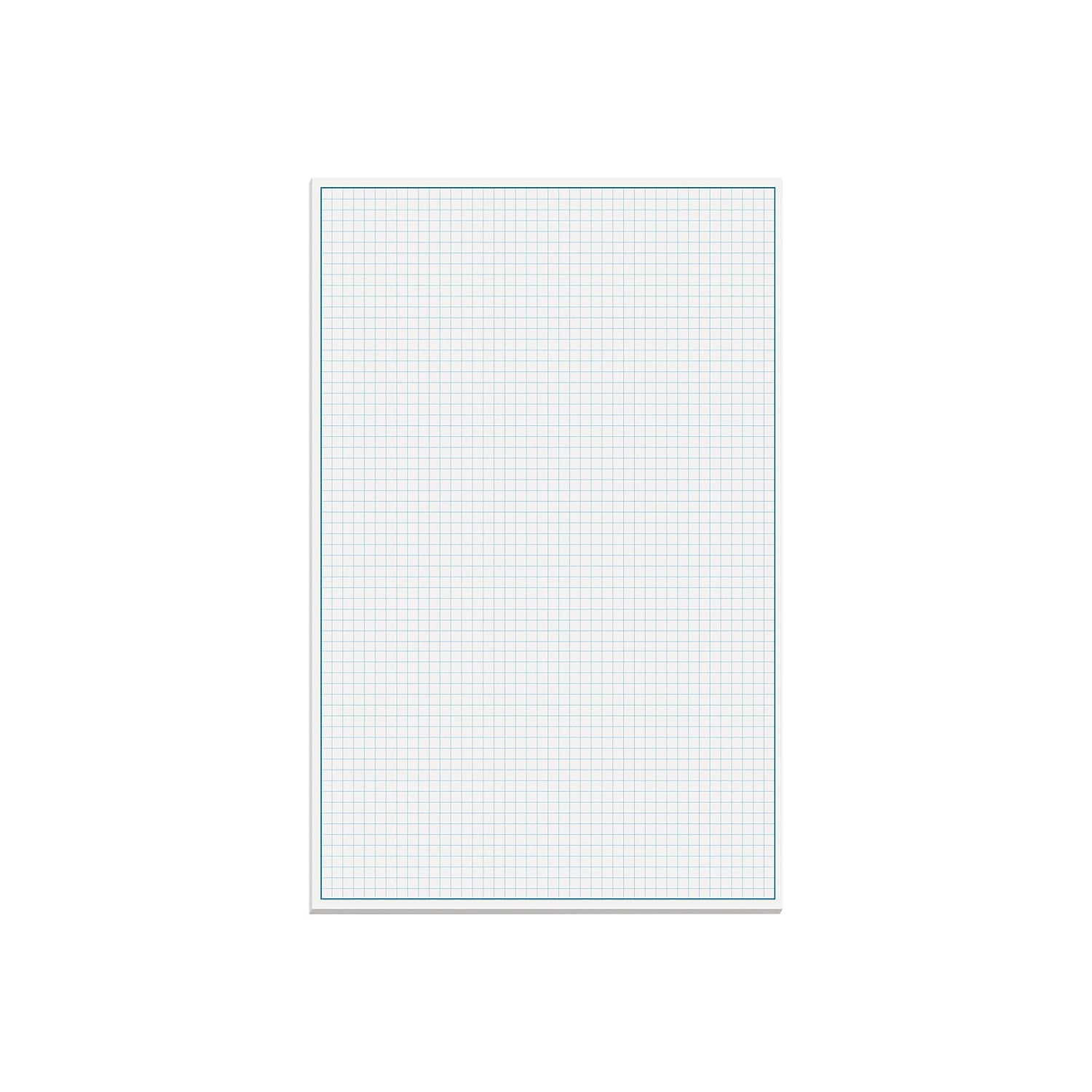 Better Office Products Graph Paper Pad, 17" x 11", 50 Sheets, Blue Line ...