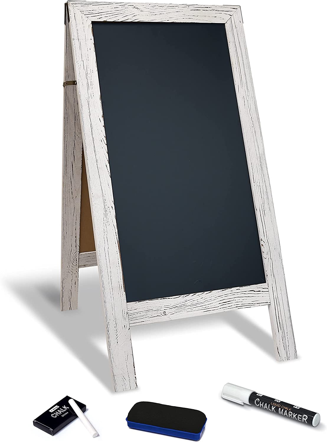Better Office Products Magnetic A-Frame Chalkboard Sign, Extra Large 20 ...